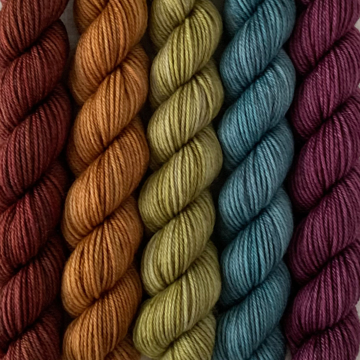 MOODY RAINBOW // Bite-Size Mini Set of 5 // Hand Dyed Yarn – Midknit ...